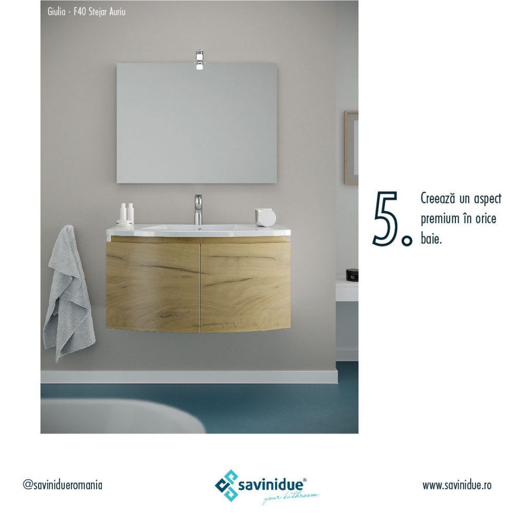Mobilier de baie pentru toate simturile si pentru fiecare personalitate